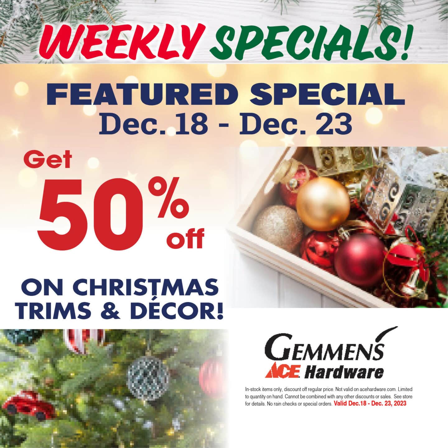 Promotions & Coupons - Gemmens Hardware Store